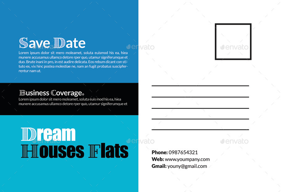 Multi Use Business Post Cards Template, Print Templates | GraphicRiver