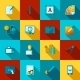 Graphic Design Flat Icons Set, Icons | GraphicRiver