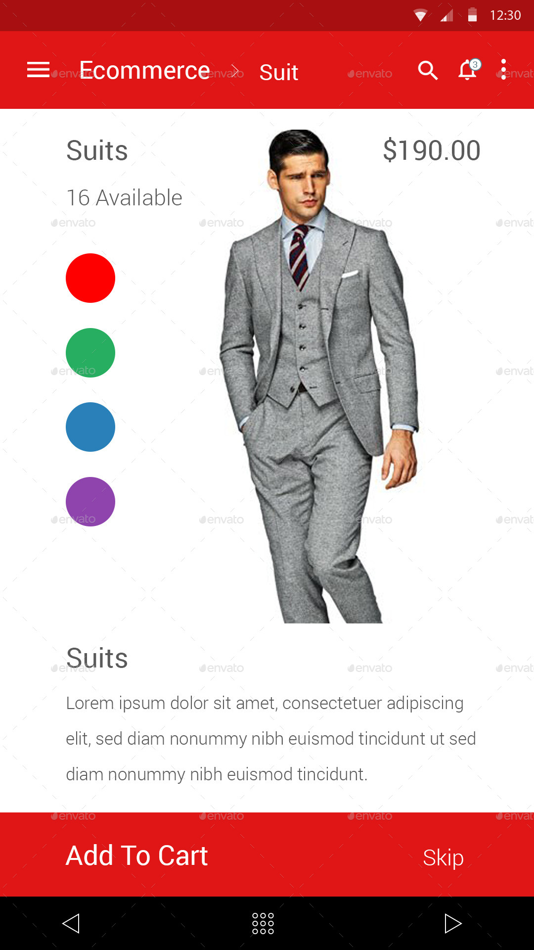 Fashion App UI, Web Elements | GraphicRiver