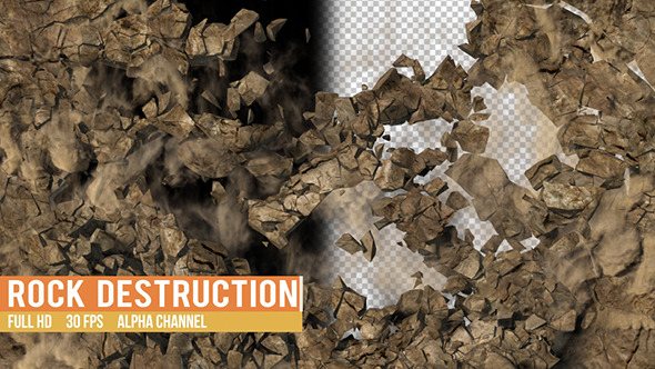 Rock Destruction, Motion Graphics | VideoHive