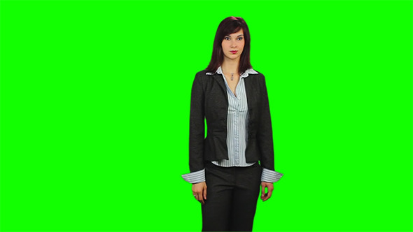 Greenscreen Lady 02, Stock Footage | VideoHive