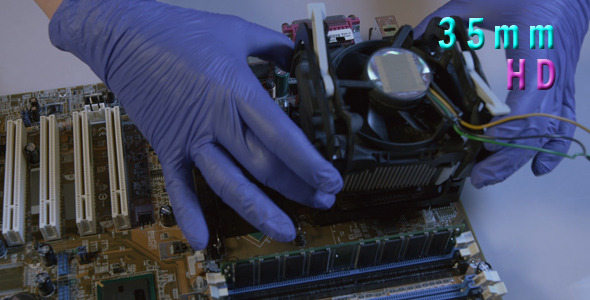 Removing CPU From Motherboard, Stock Footage | VideoHive