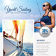 Sailing Yacht Travel Flyer 05, Print Templates | GraphicRiver