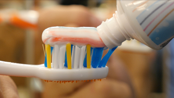 Toothpaste on Toothbrush, Stock Footage | VideoHive