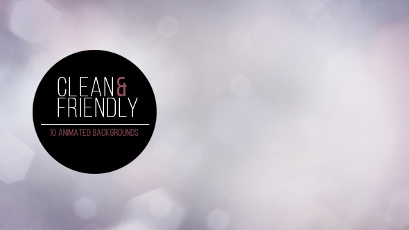 Clean and Friendly - 10 Backgrounds, Motion Graphics | VideoHive