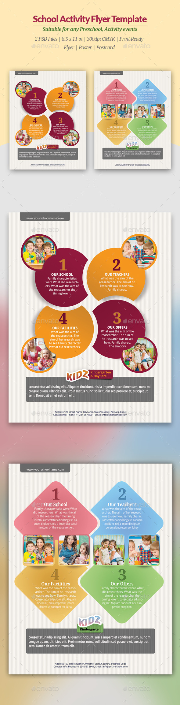 School Activity Flyer Templates by Geon | GraphicRiver