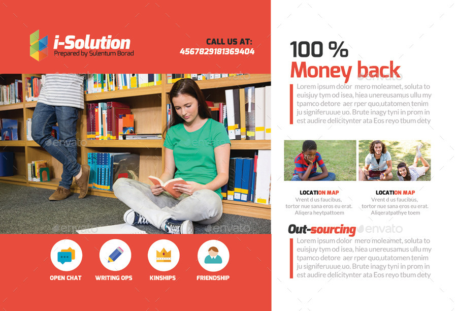 Education Post Cards Template, Print Templates | GraphicRiver