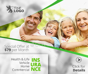 Insurance Web & Facebook Banners Ads by Belegija | GraphicRiver