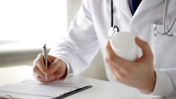 Doctor Prescribing Medication Or Drug, Stock Footage | VideoHive