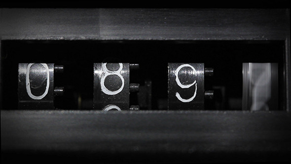 Old Mechanical Counter Counts Numbers, Stock Footage | VideoHive