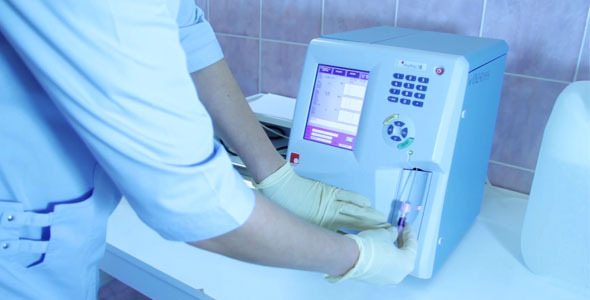Laboratory Test Blood in Machine, Stock Footage | VideoHive