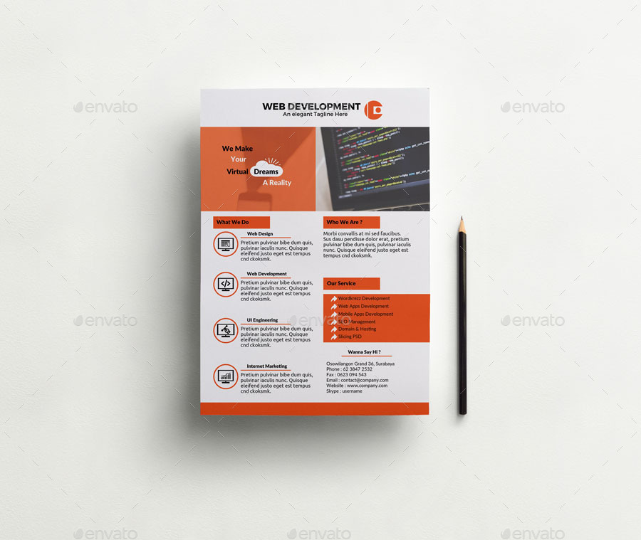 Flyer Web Apps and Web Design Development, Print Templates | GraphicRiver