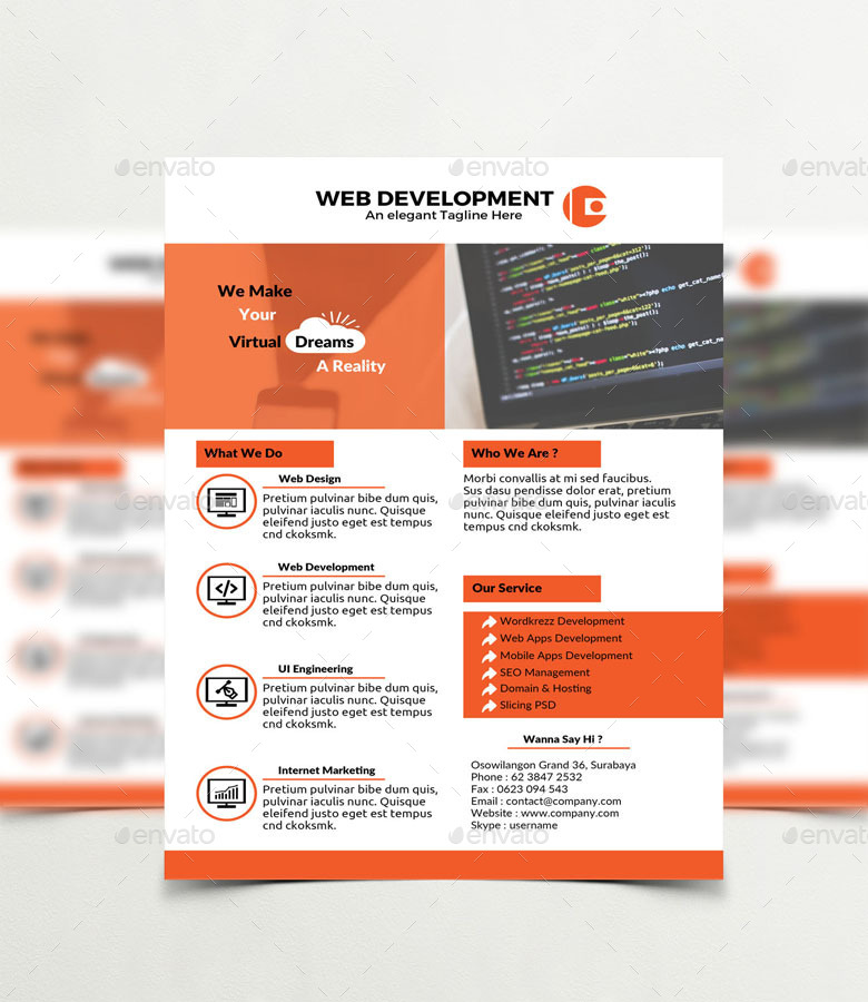 Flyer Web Apps and Web Design Development, Print Templates | GraphicRiver