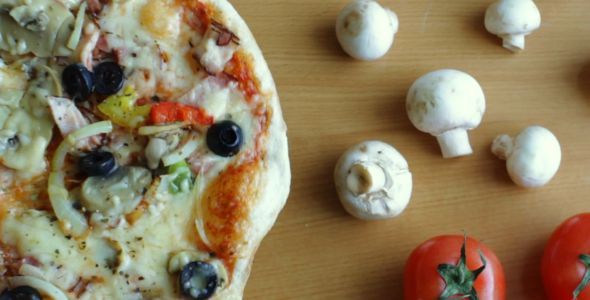 Rotating Pizza 1, Stock Footage | VideoHive