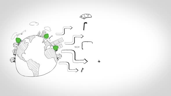 Animation Of Graphics Showing Global Consumer Behavior, Motion Graphics