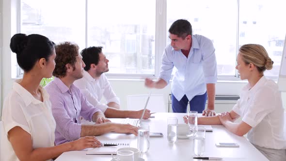 Boss Giving Instructions To His Team, Stock Footage | VideoHive