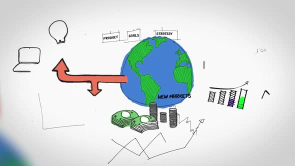 Animation On Business Growth And Development, Motion Graphics | VideoHive