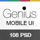 Genius Flat & Transparent Mobile Ui, Web Elements | GraphicRiver