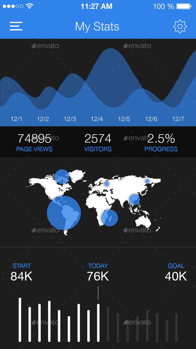 Genius Flat & Transparent Mobile Ui, Web Elements | GraphicRiver