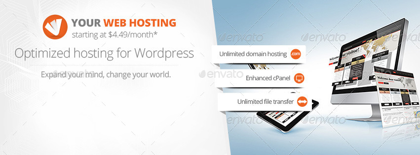 Web Hosting & Design Facebook Timeline Covers, Web Elements | GraphicRiver