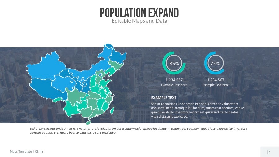 China Map - Editable Map Presentation, Presentation Templates ...