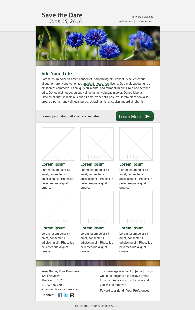 Save the Date Email Template by Creekjumper | ThemeForest
