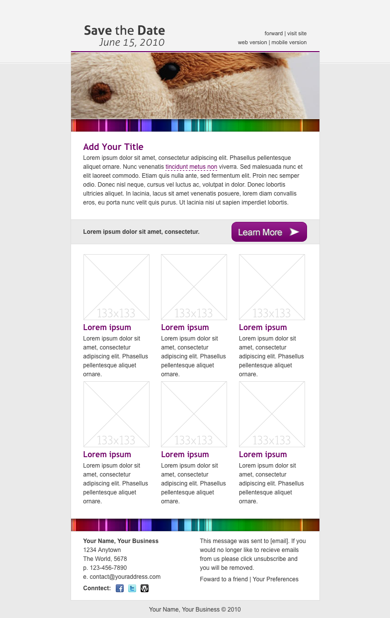 Save the Date Email Template by Creekjumper | ThemeForest