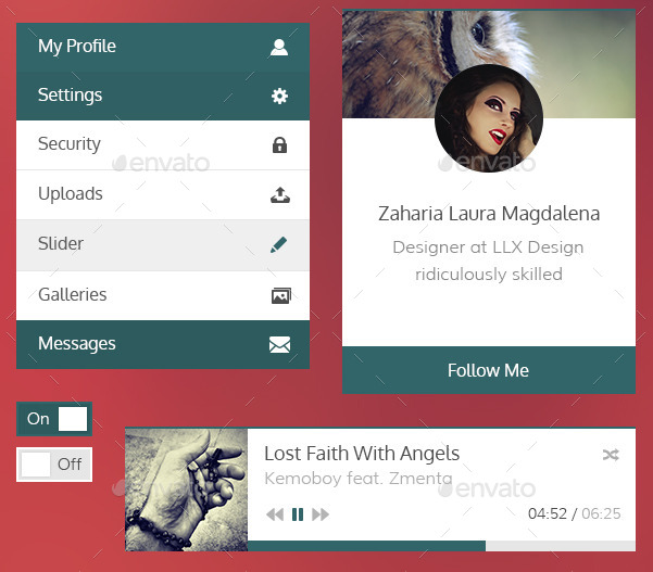 Aler - Flat Unique User Interface, Web Elements | GraphicRiver