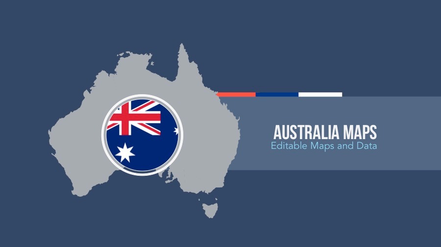 Australia Map - Editable Map Presentation, Presentation Templates ...