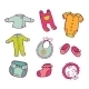 Infant Clothes Icon Set by Azzzzya | GraphicRiver
