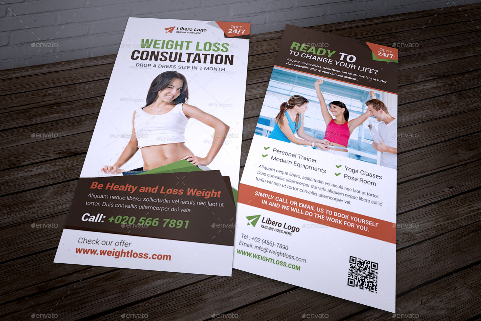 Fitness Weight Loss DL Flyer InDesign Template by Jbn-Comilla ...