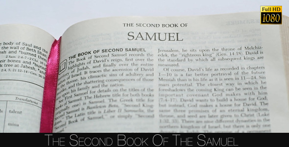 The Second Book Of The Samuel, Stock Footage | VideoHive
