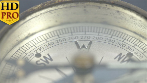 The Arrow of the Compass on the N Direction, Stock Footage | VideoHive