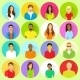 Profile Set Icon Avatar Mix Race Ethnic, Vectors | GraphicRiver