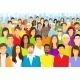 Diverse Group Of Faceless People Flat Design, Vectors | GraphicRiver