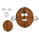 Smiling Happy Whole Walnut Character, Vectors | GraphicRiver
