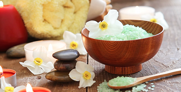 Spa Salt Scrub, Stock Footage | VideoHive