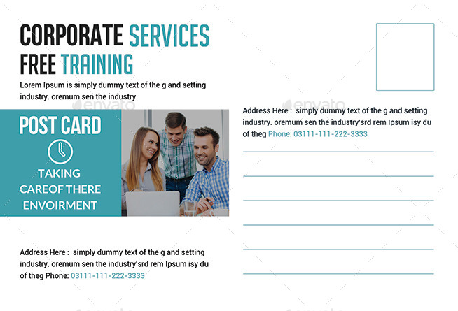 Corporate Business Postcards, Print Templates | GraphicRiver