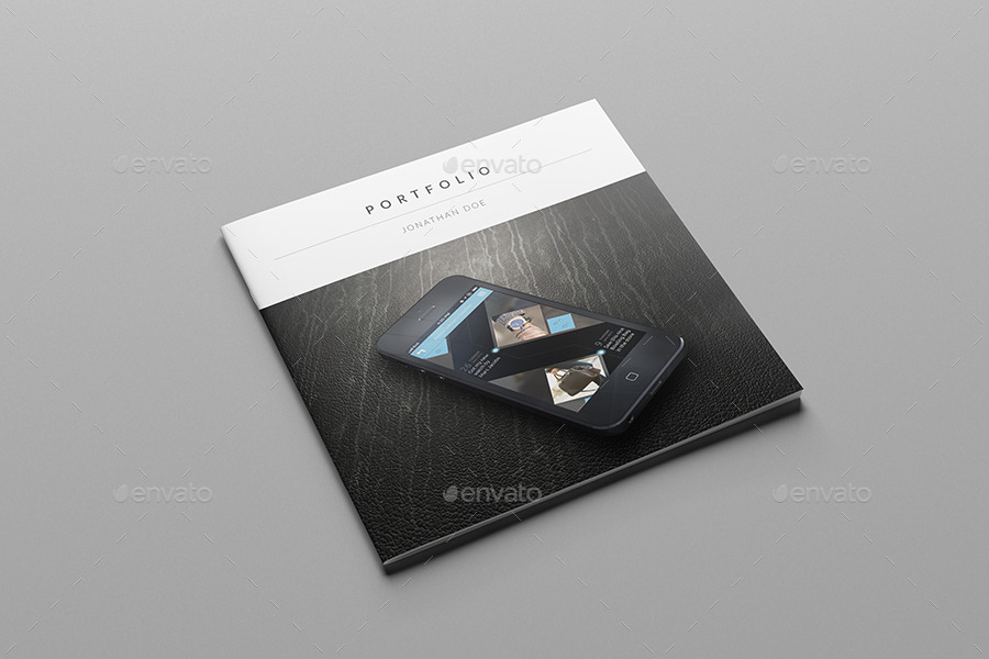 Multipurpose Square Portfolio, Print Templates | GraphicRiver