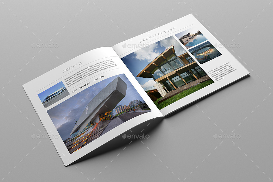 Multipurpose Square Portfolio, Print Templates | GraphicRiver