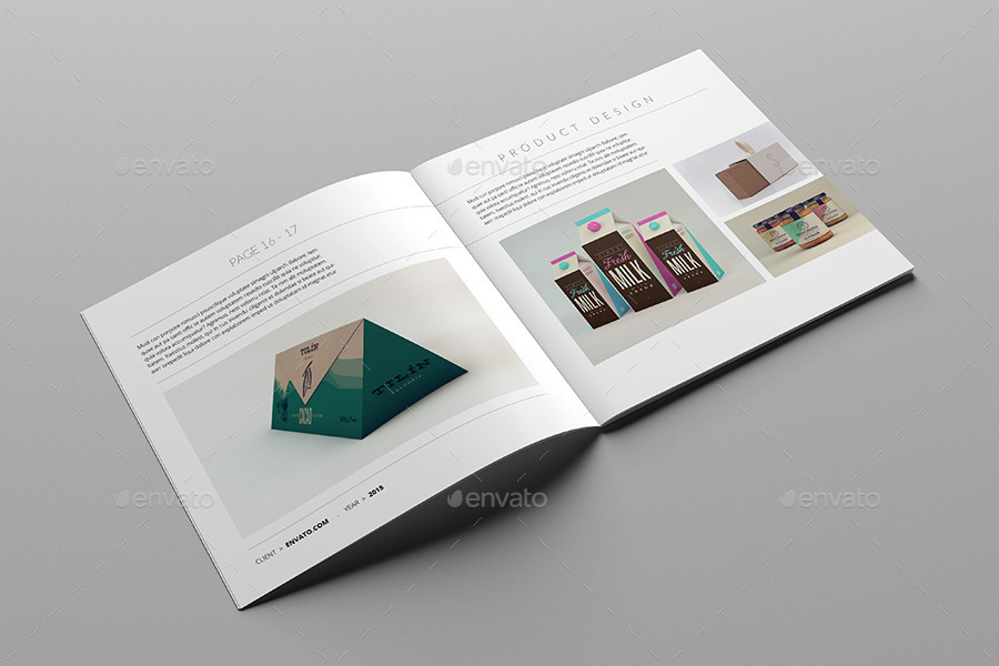 Multipurpose Square Portfolio, Print Templates | GraphicRiver