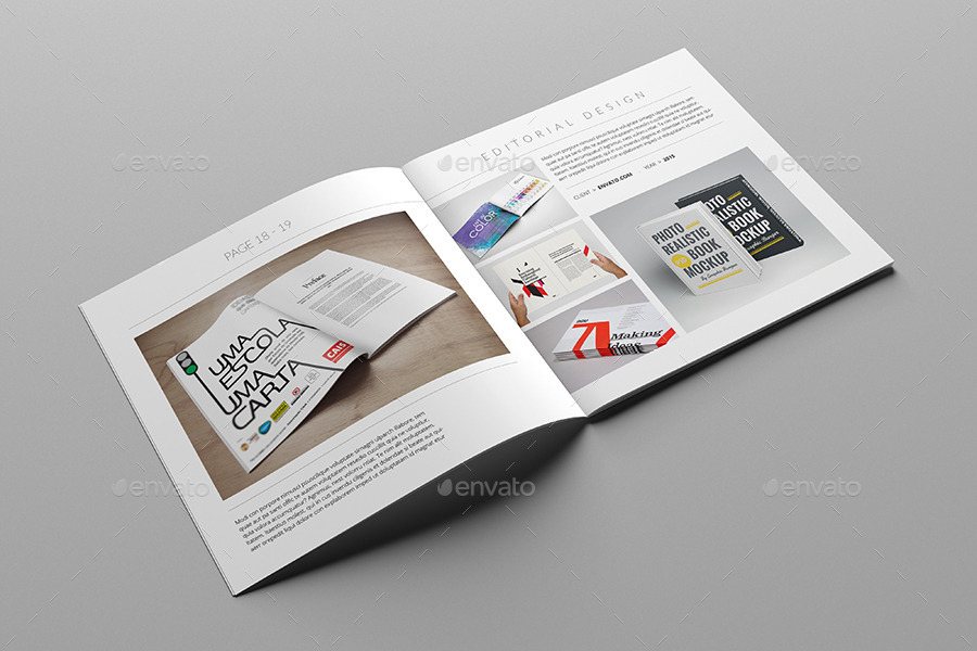 Multipurpose Square Portfolio, Print Templates | GraphicRiver