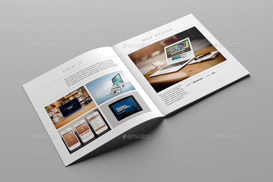 Multipurpose Square Portfolio, Print Templates | GraphicRiver