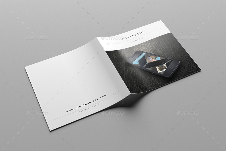 Multipurpose Square Portfolio, Print Templates | GraphicRiver