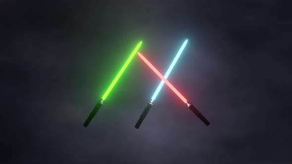 Dance Of Glowing Swords, Motion Graphics | VideoHive