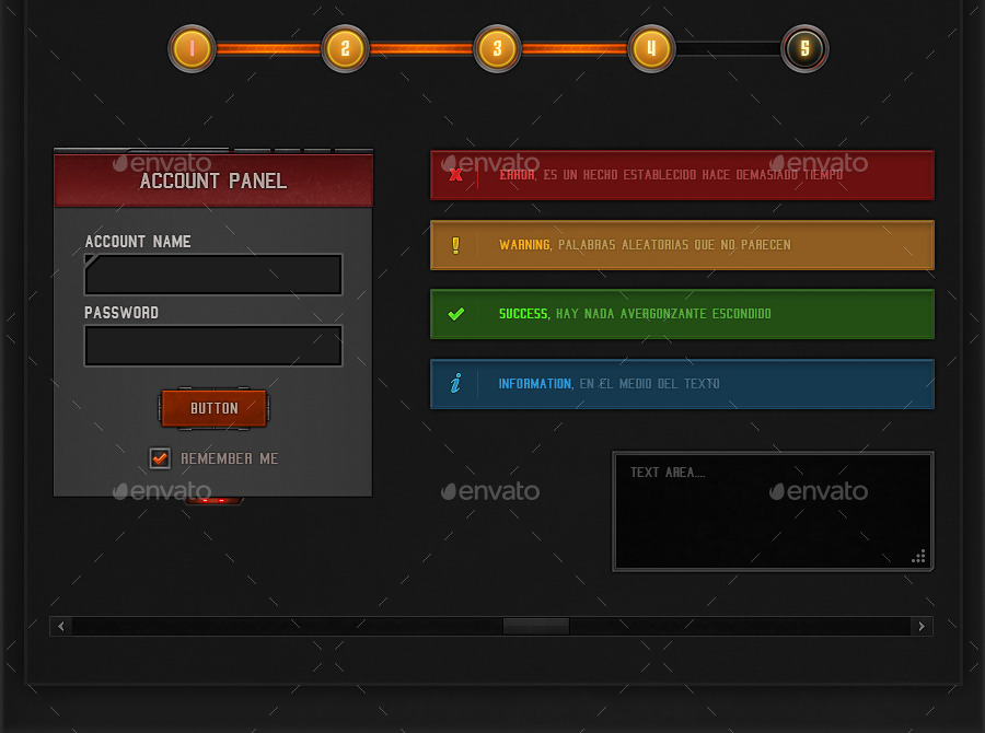 Futuristic UI, Web Elements | GraphicRiver