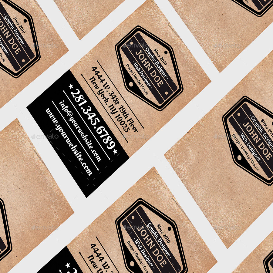 Retro Vintage Business Card, Print Templates | GraphicRiver