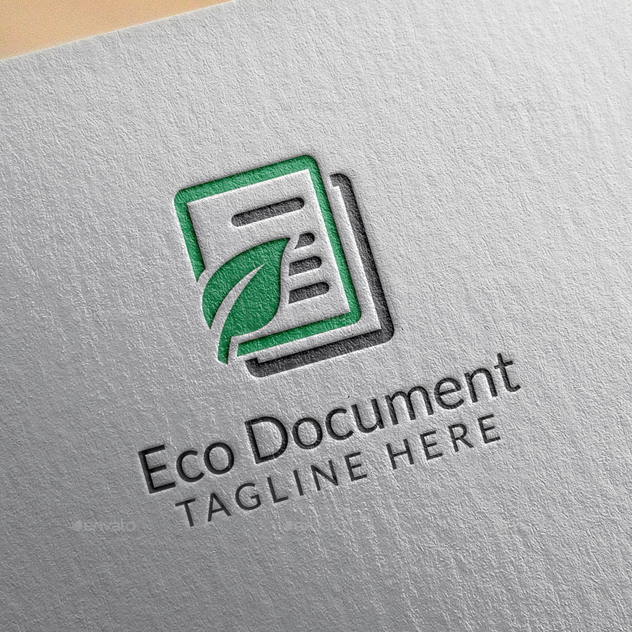 Eco Document logo template, Logo Templates | GraphicRiver