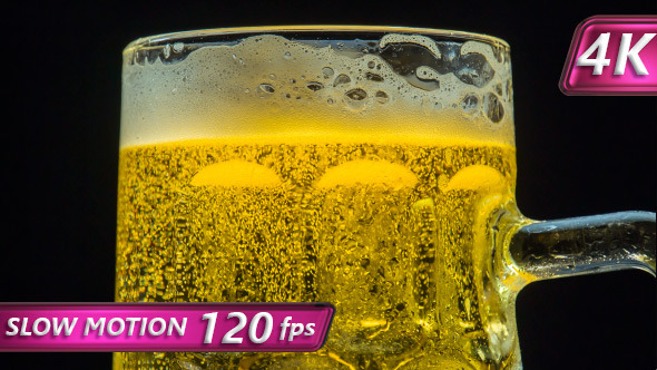 Foaming Beer in a Mug, Stock Footage | VideoHive