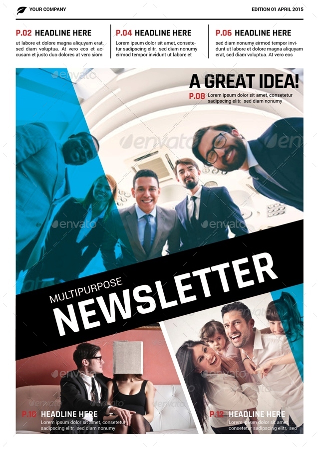 Multipurpose Newsletter by siroolee | GraphicRiver